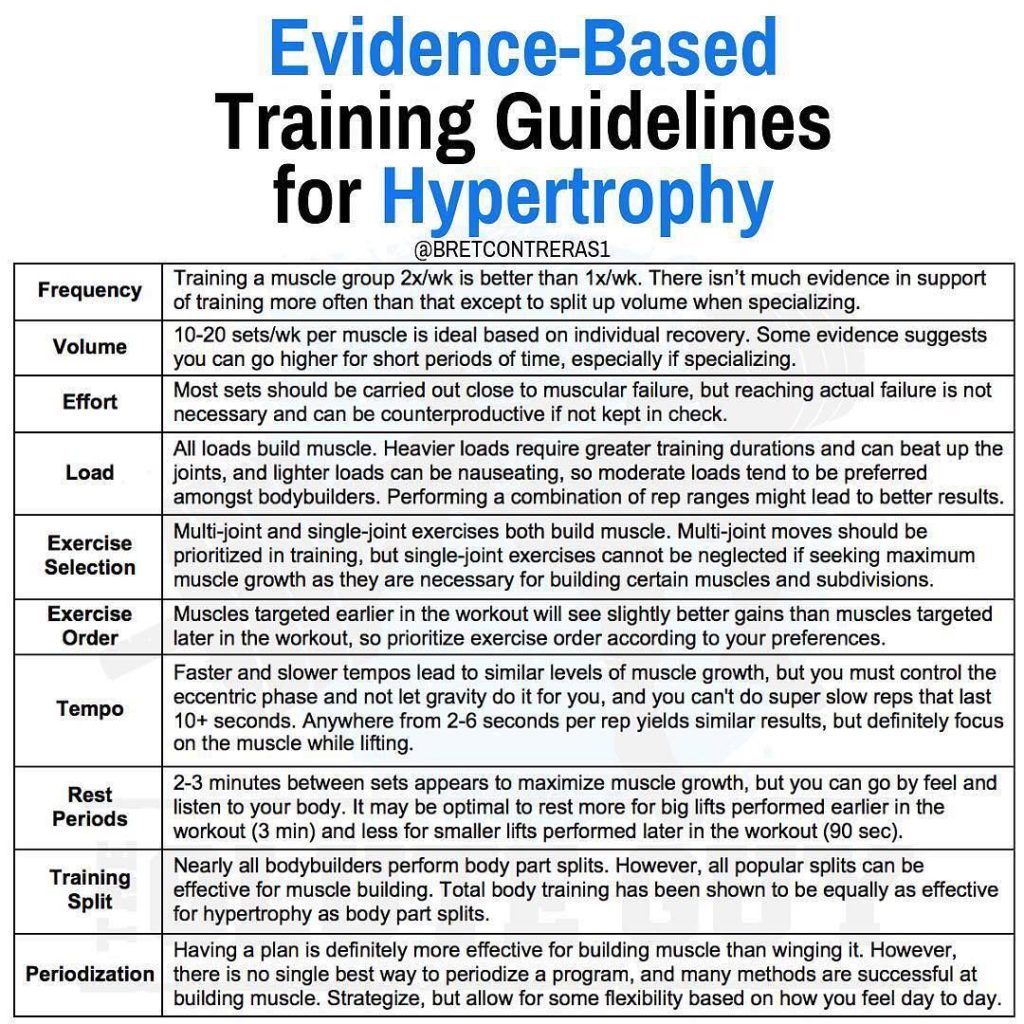 hypertrophy table | High Intensity Business: Strength Training Studio ...